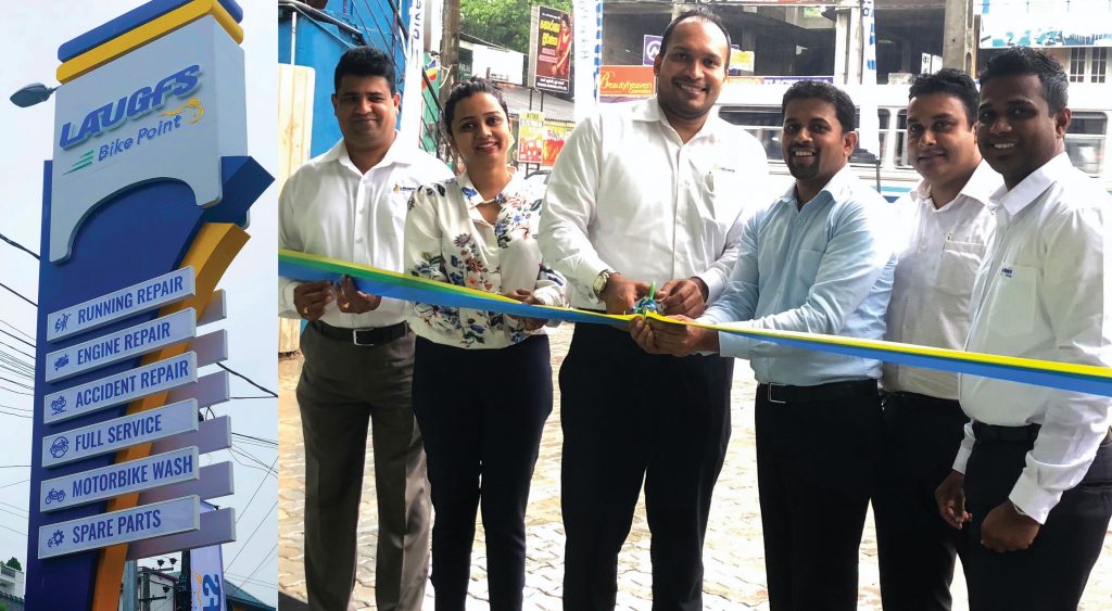 LAUGFS Unveils Bike Point in Koswatta